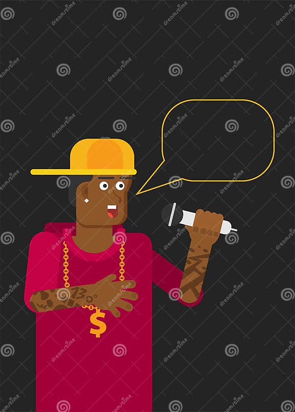 Colorful Rap Battle Flat Vector Stock Vector - Illustration of flat ...