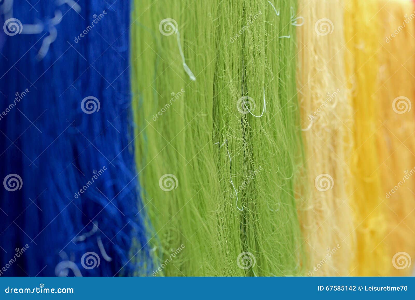 Colorful raw silk thread stock photo. Image of fabric - 67585142