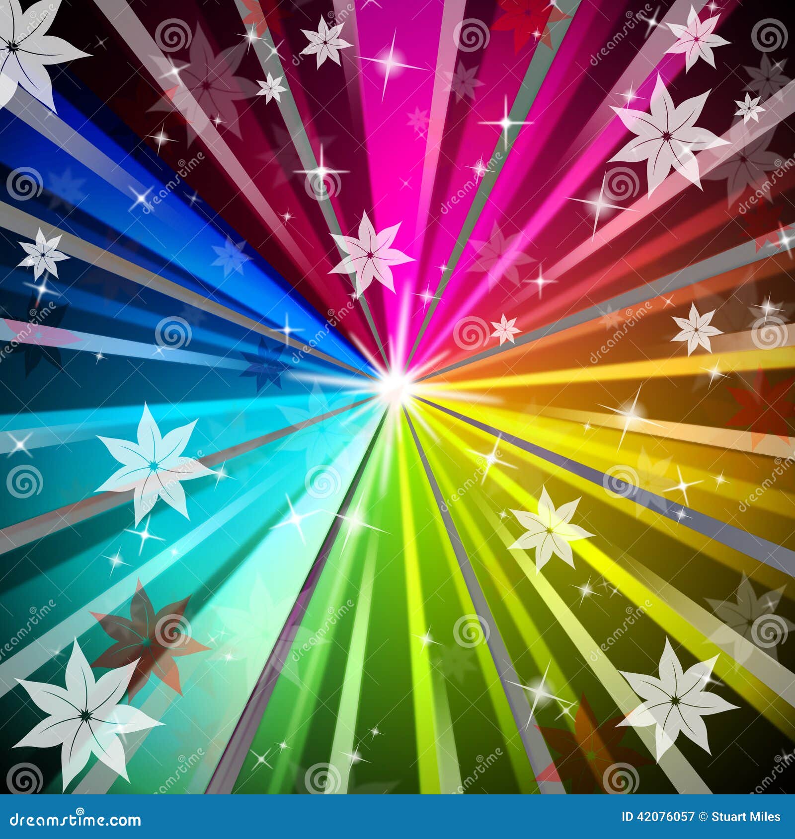 Colorful Rays Of Of Light. Abstract Explosion Vector Illustration ...
