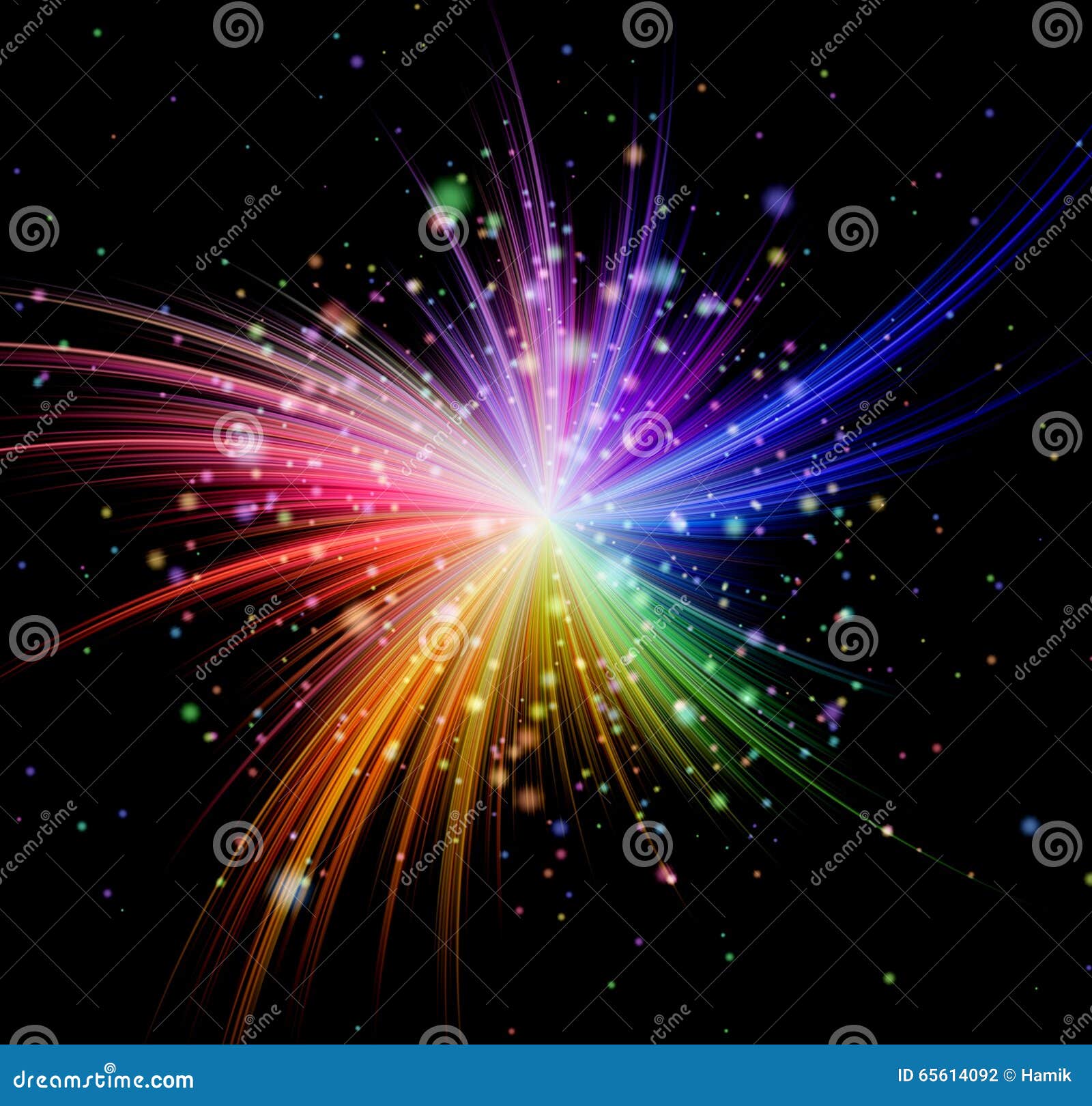 Colorful rays explosion stock illustration. Illustration of backdrop ...