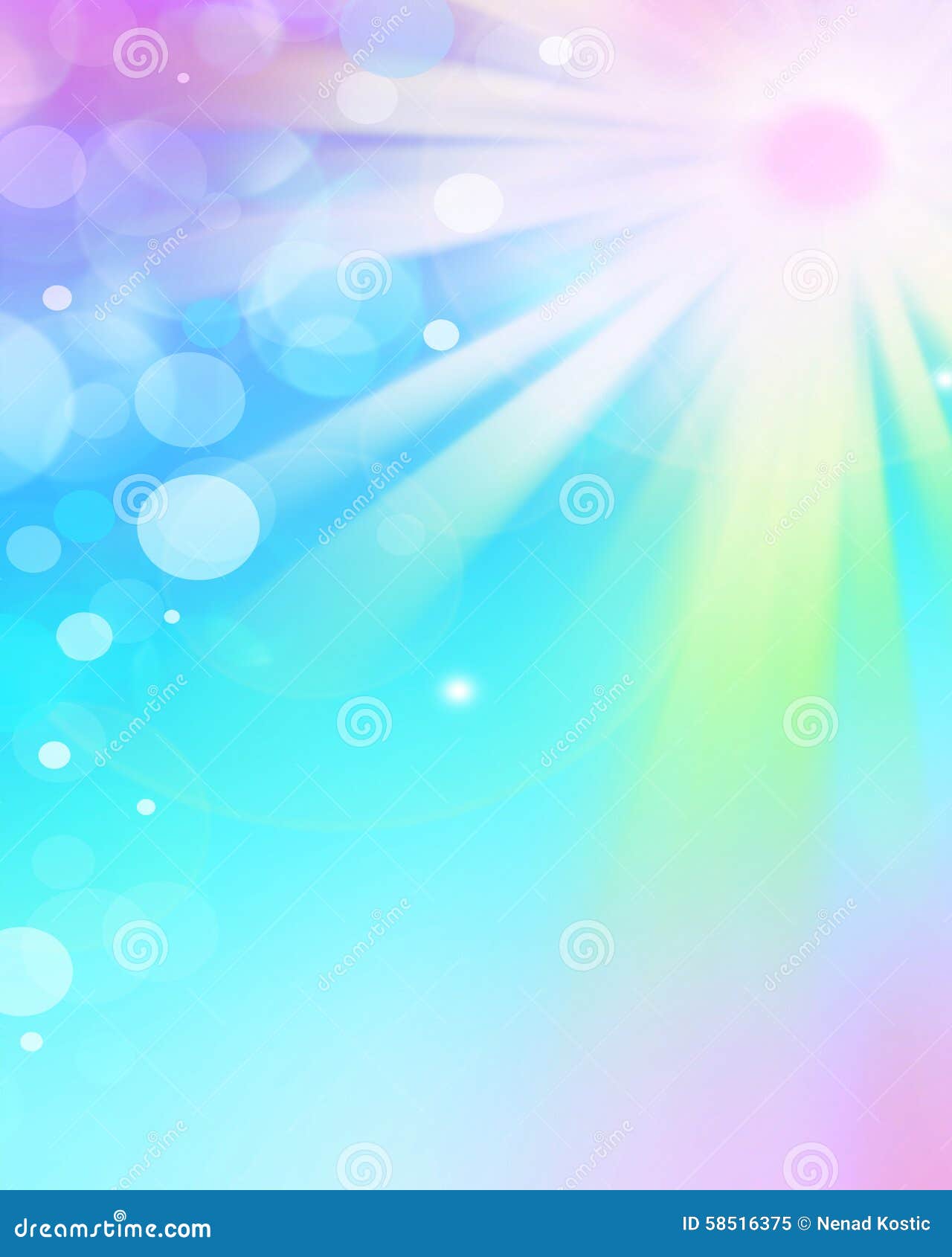 Colorful Rays Of Light Abstract Burst Background Stock Illustration