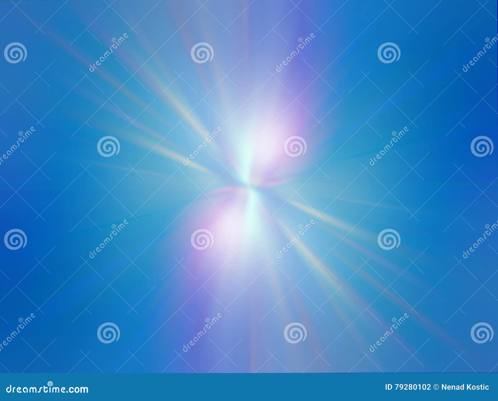 Colorful Rays of Light, Abstract Burst Background Stock Illustration ...