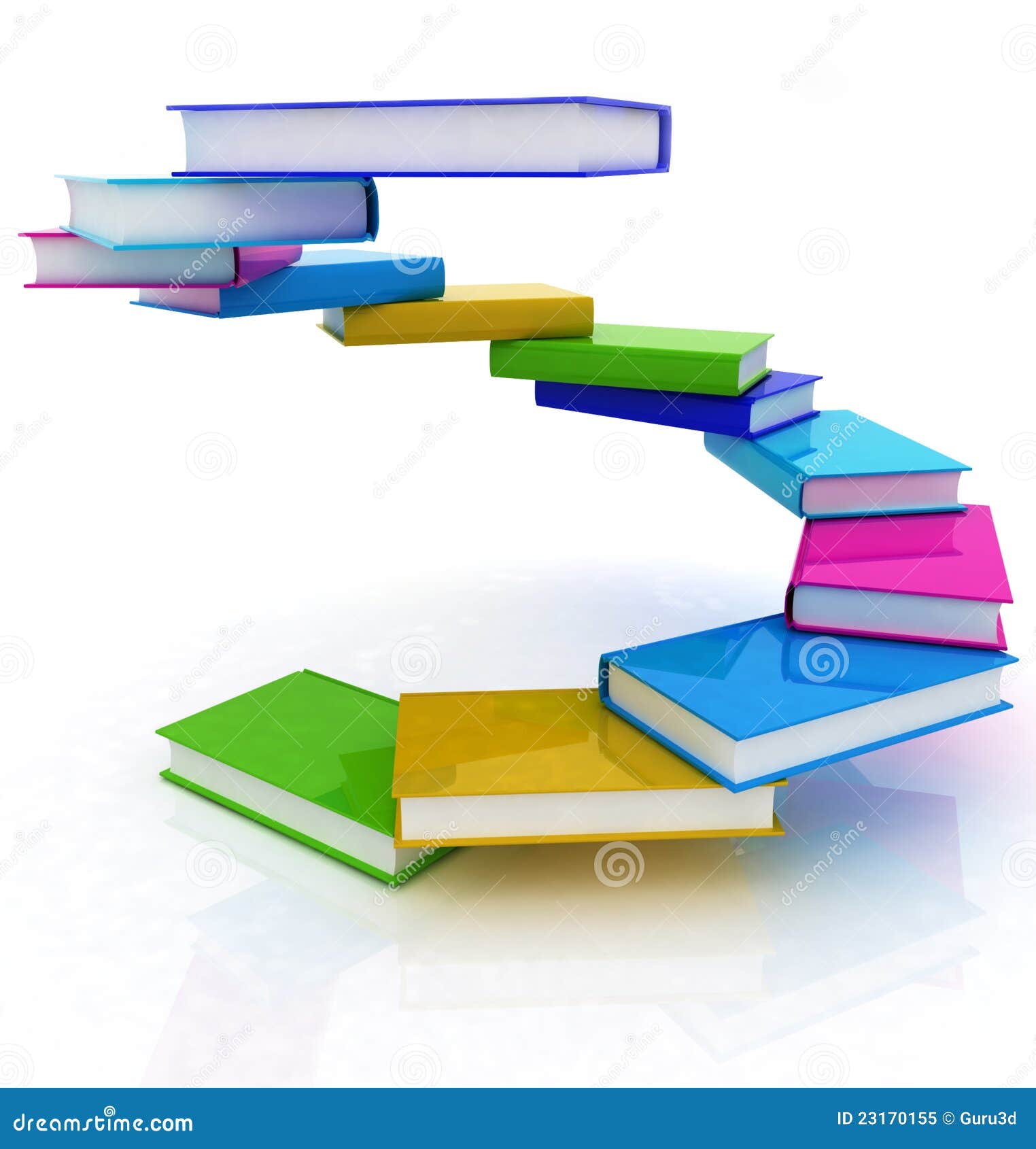 Colorful real books stock illustration. Illustration of group - 23170155