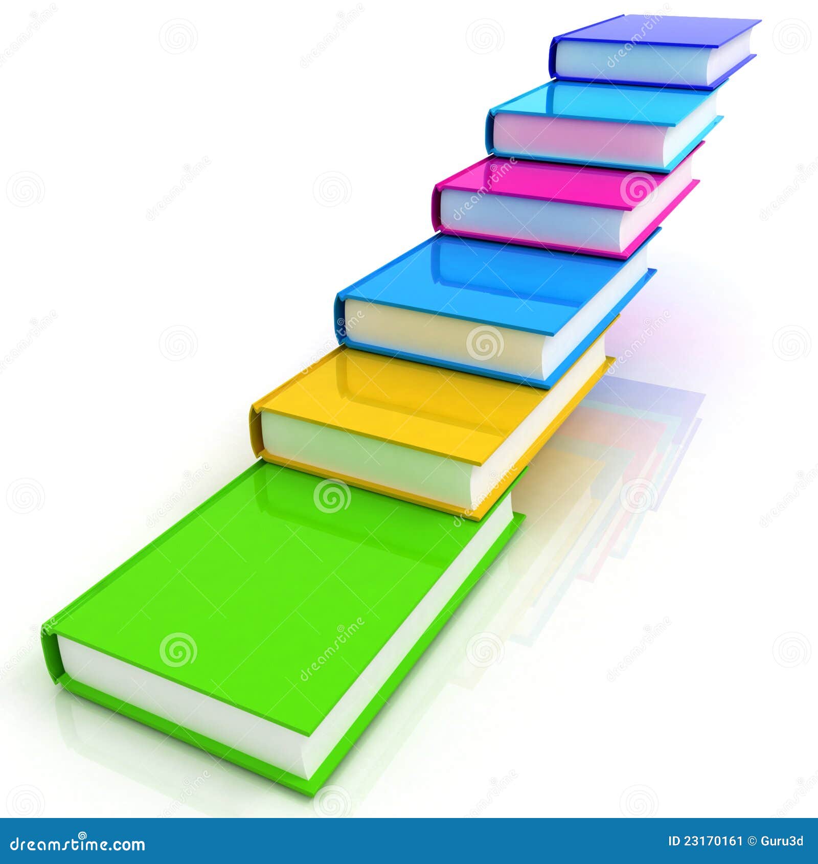 Colorful real books stock illustration. Illustration of background ...