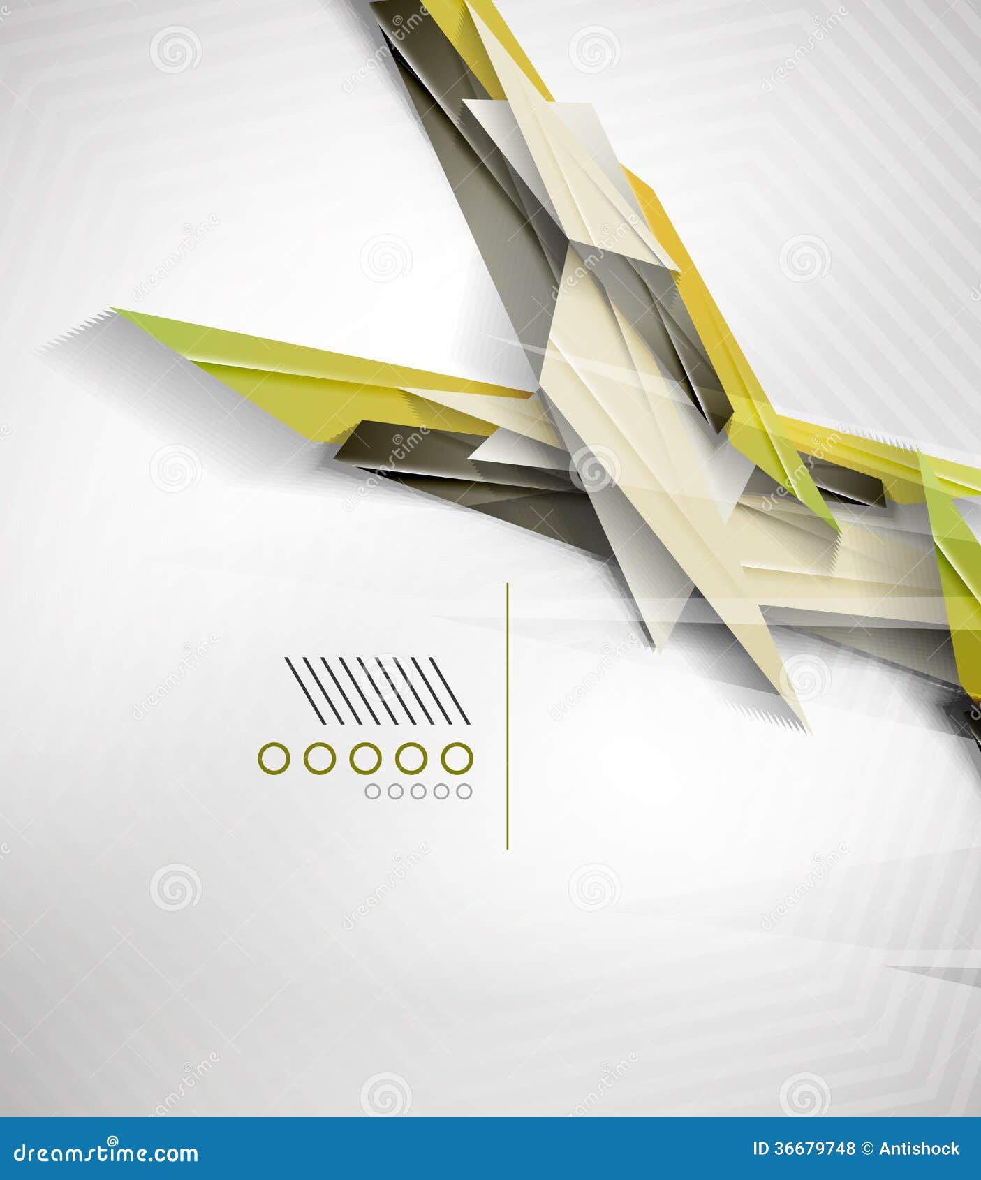 Colorful Realistic Geometric Shape Design Template Stock Vector ...