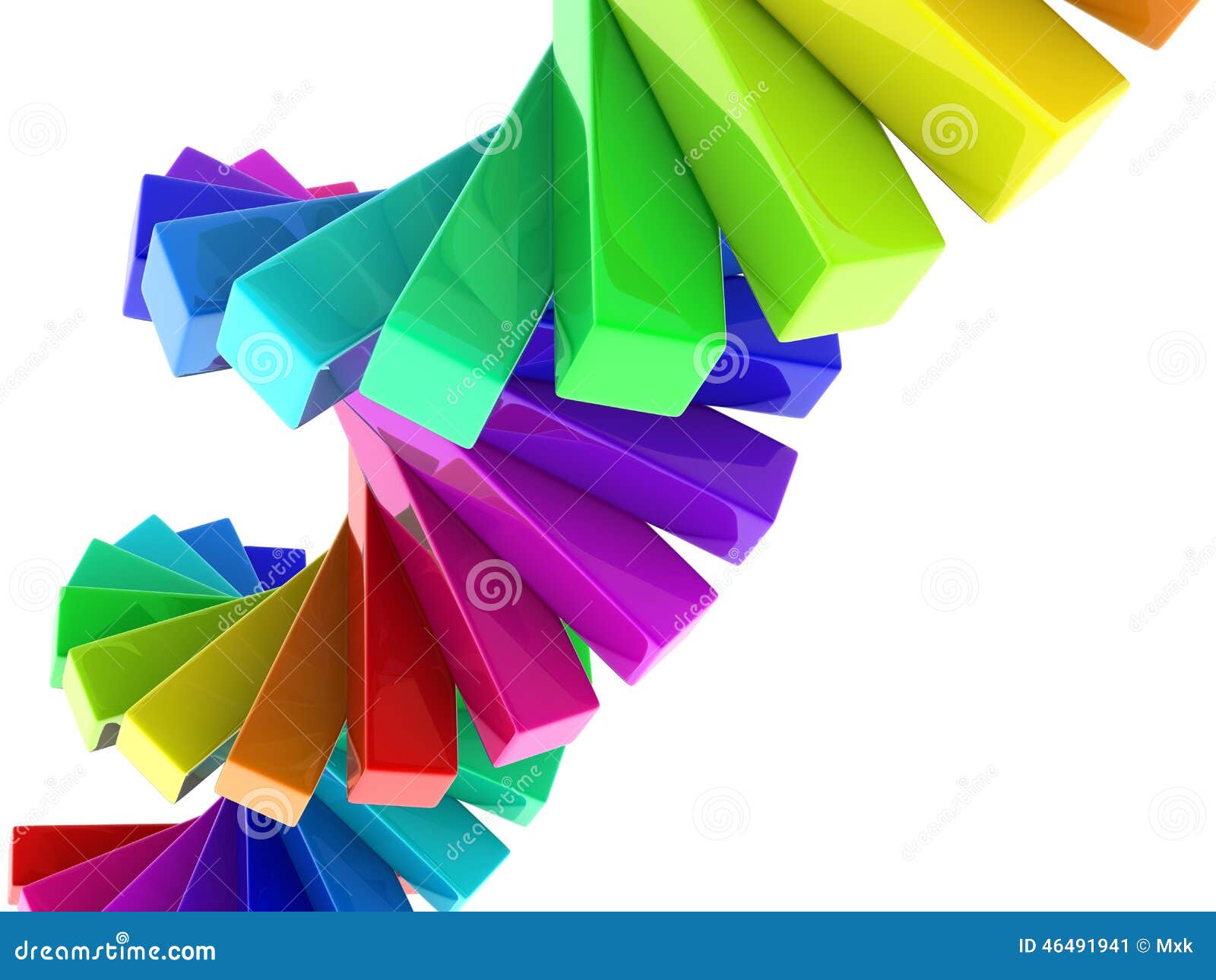 Colorful rectangles stock illustration. Illustration of reflection ...