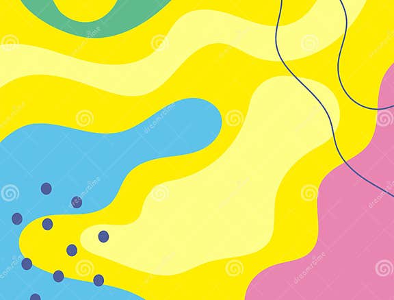 Colorful Rectangular Background with Abstract Shapes. Stock Vector ...