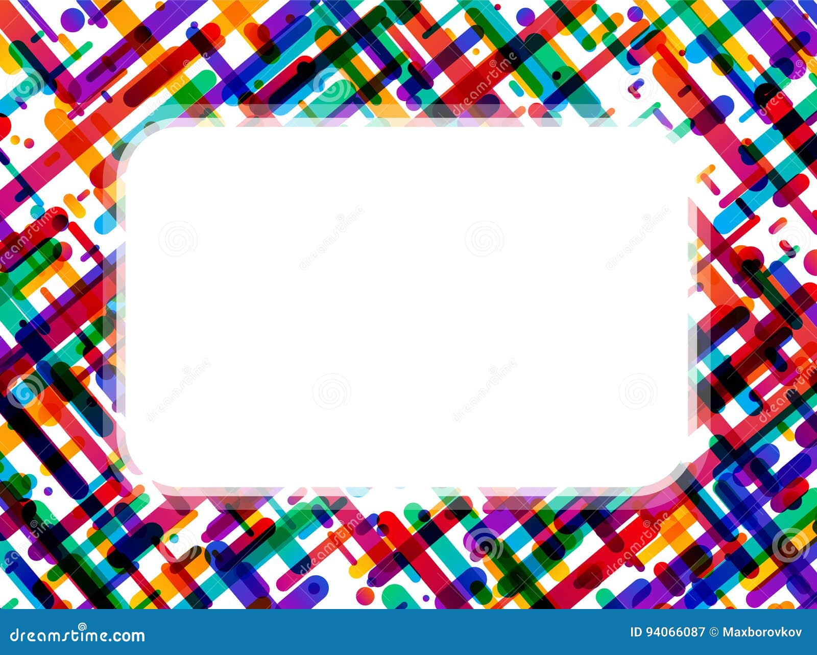 Colorful Rectangular Background on White. Stock Vector - Illustration ...