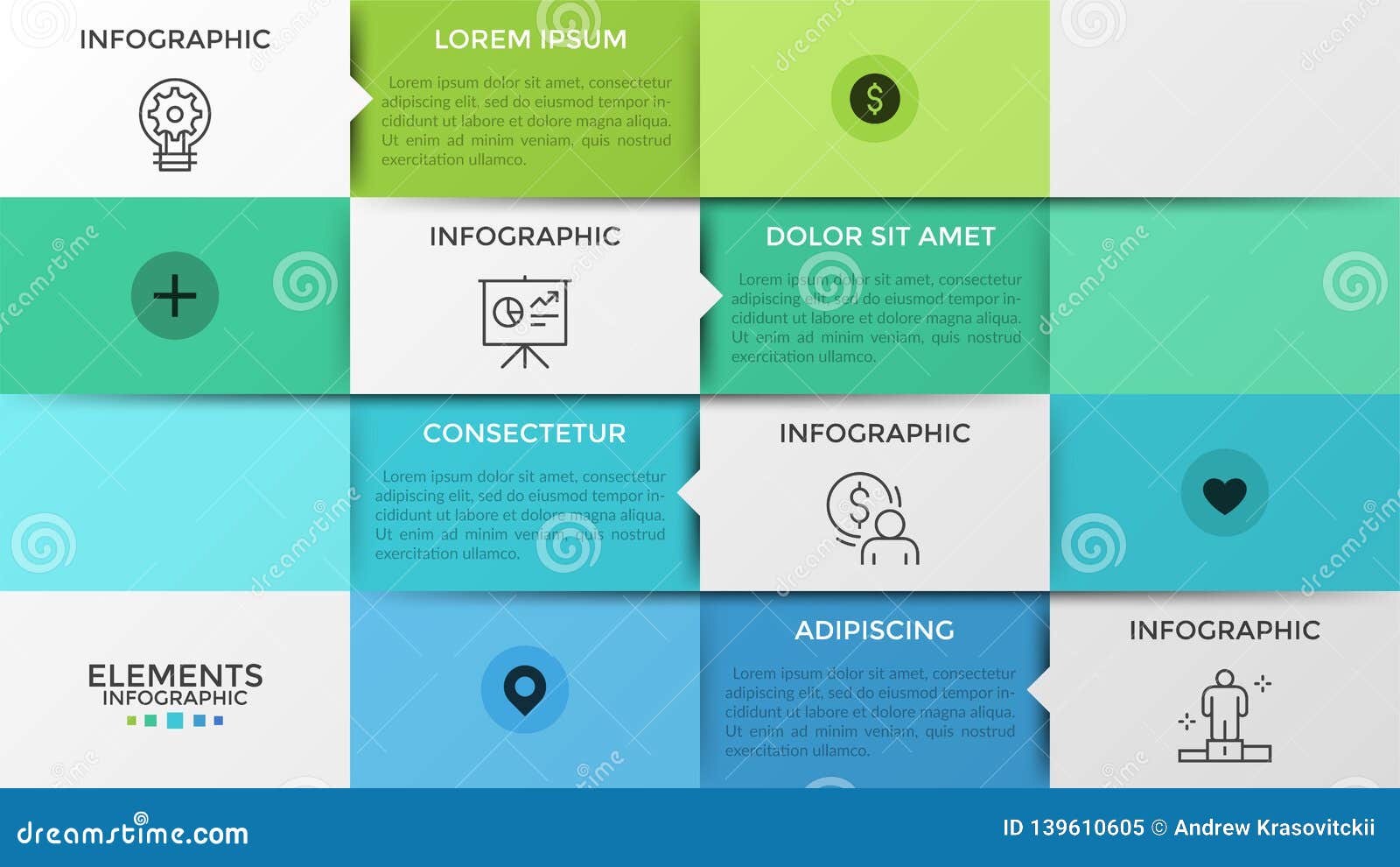 Infographic Design Template Stock Vector - Illustration of place ...