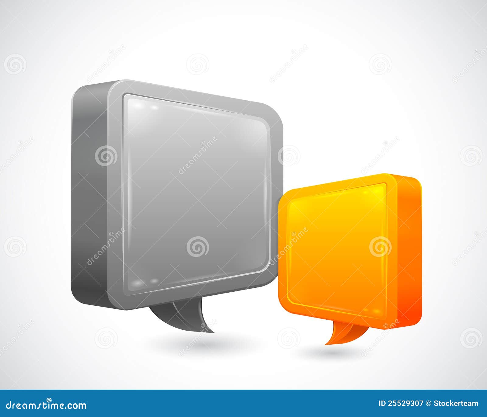 Colorful Rectangular Template Message Stock Illustration - Illustration ...
