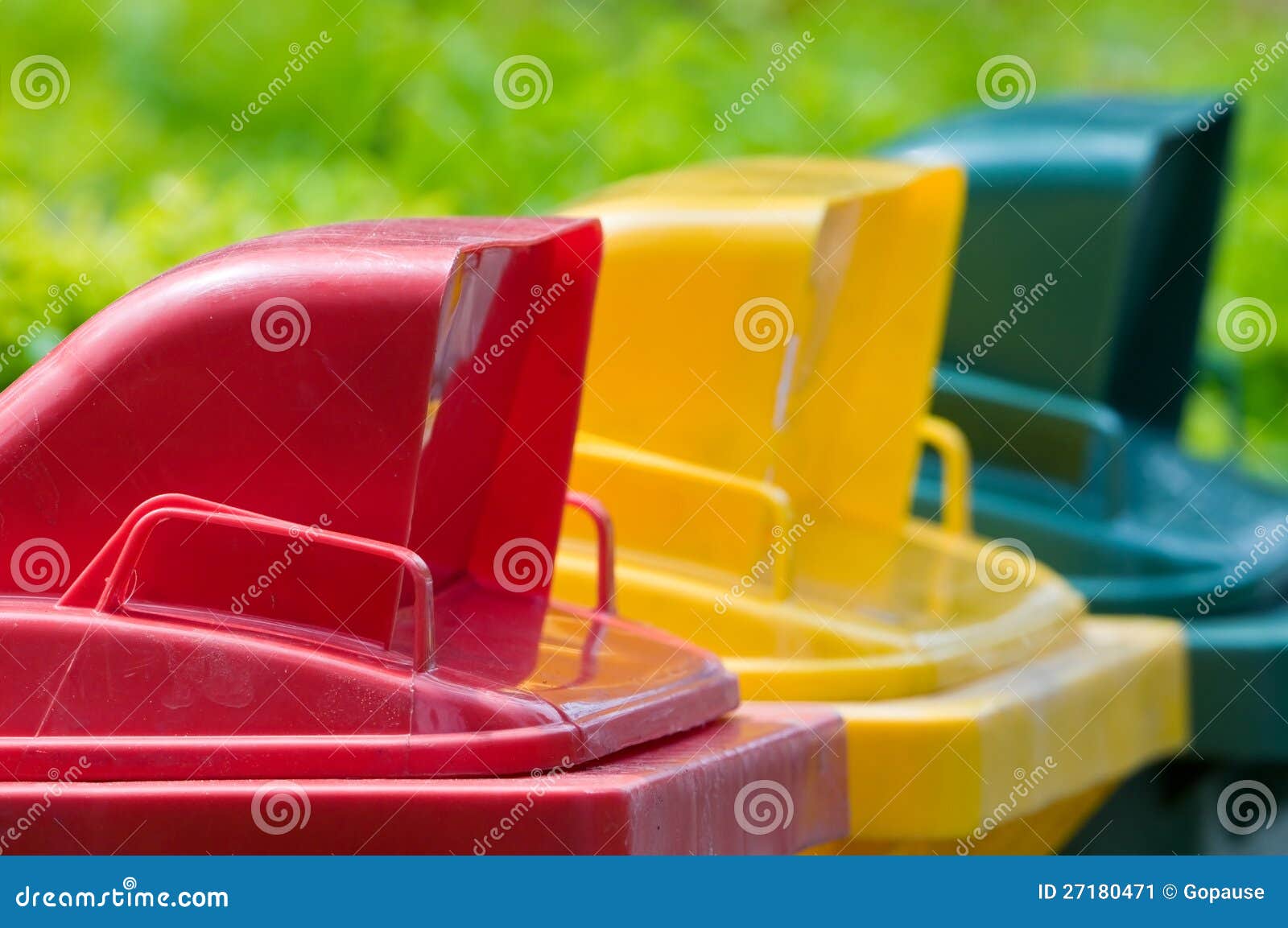 Colorful Recycle Bins stock image. Image of degradable - 27180471