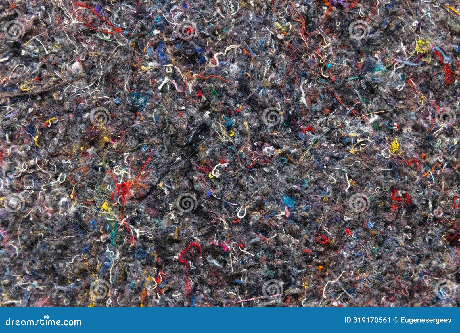 Colorful Recycled Textile Insulation Fabric, Background Texture Stock ...