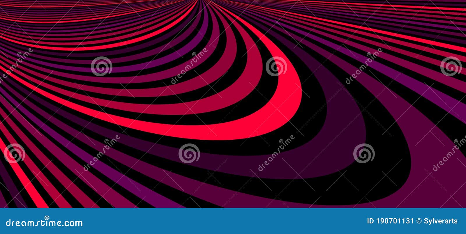 Colorful Red Abstract Vector Lines Psychedelic Optical Illusion ...