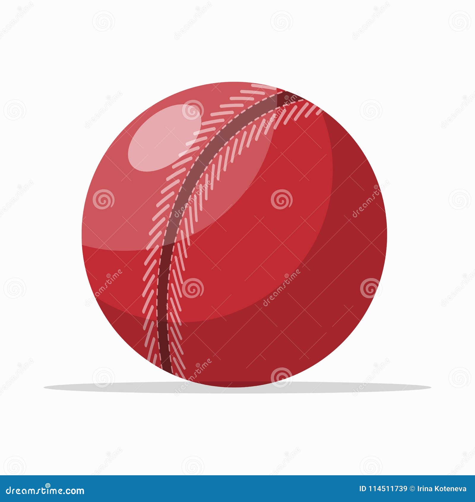 Colorful red ball on white stock vector. Illustration of element ...