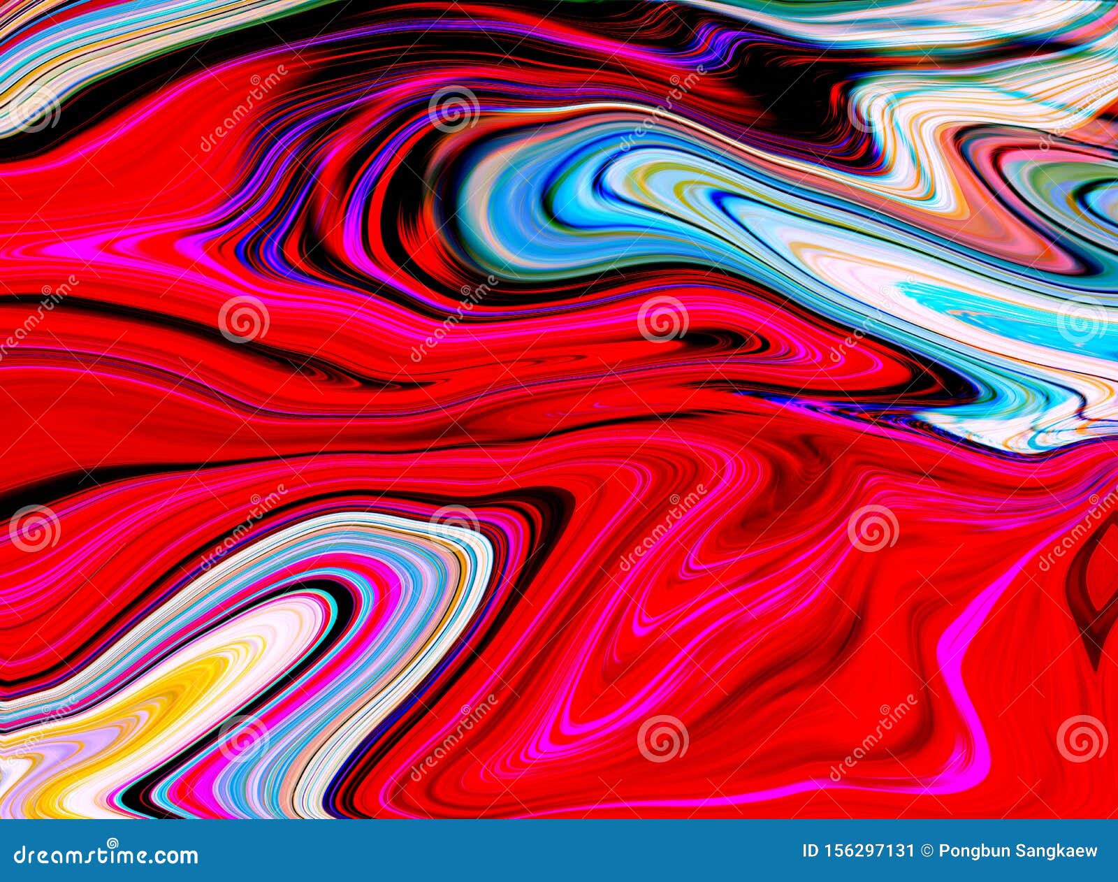 Colorful Red and Blue Marble Effect Pattern Background Stock Image ...
