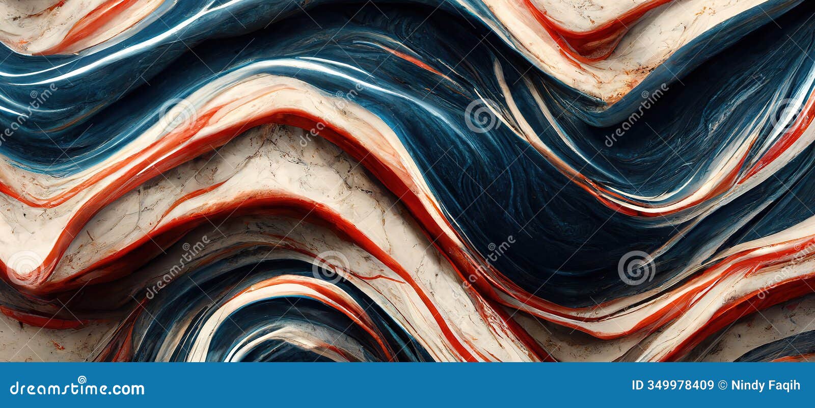 Colorful Red Blue Marble Pattern Texture Background Stock Illustration ...