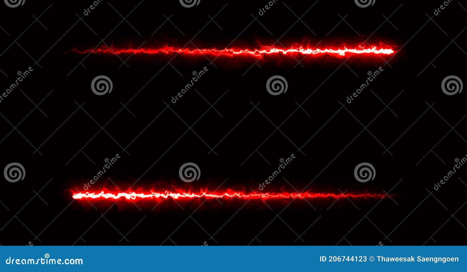 Colorful of Red Line Rectangle Light Abstract Effect in Black ...