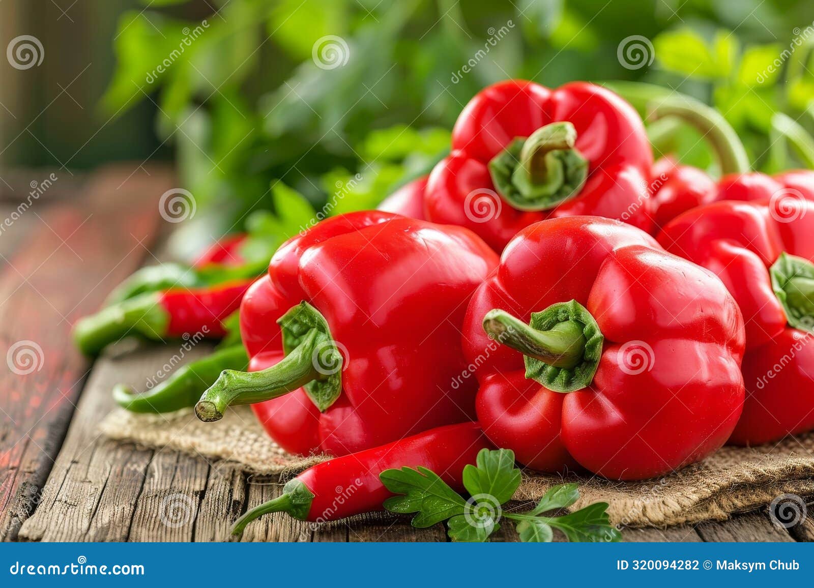 Colorful Red Peppers with Ample Space for Text Overlay To Create a ...