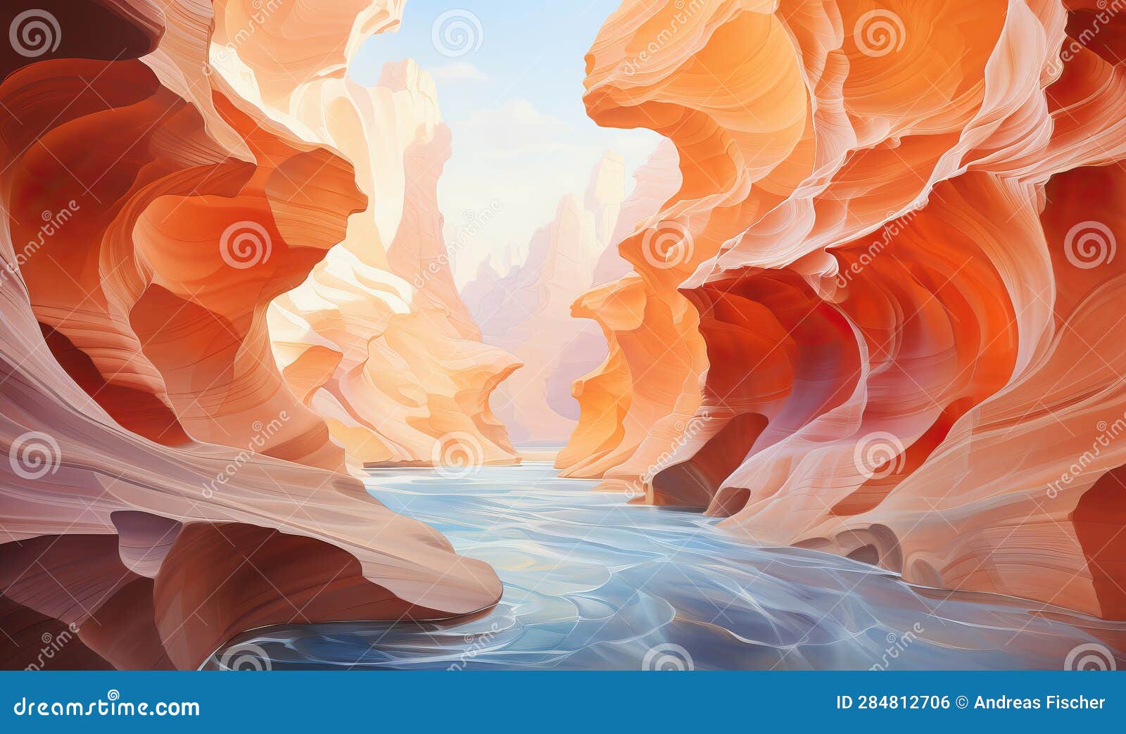 Colorful Red Rocks of a Gorge in Arizona. Stock Photo - Image of ...