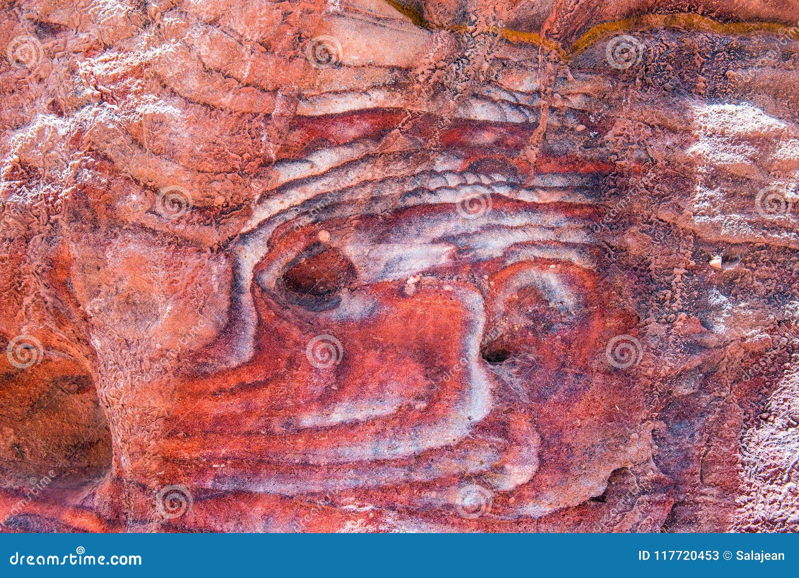 Sandstone Pattern, Geological Texture in Petra Stock Image - Image of ...