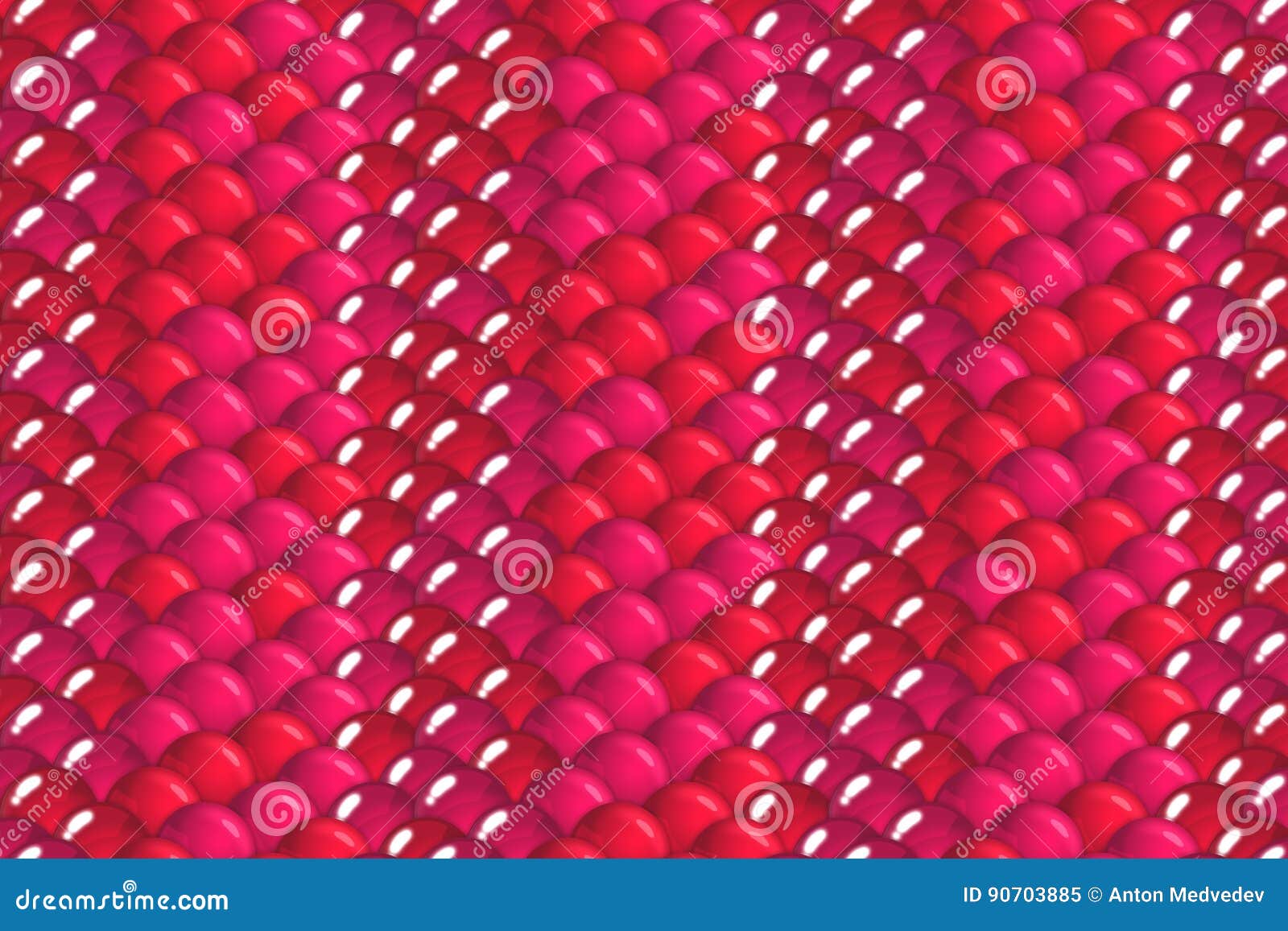 Colorful Red Scales, Bubbles and Balls Plating Pattern Stock ...