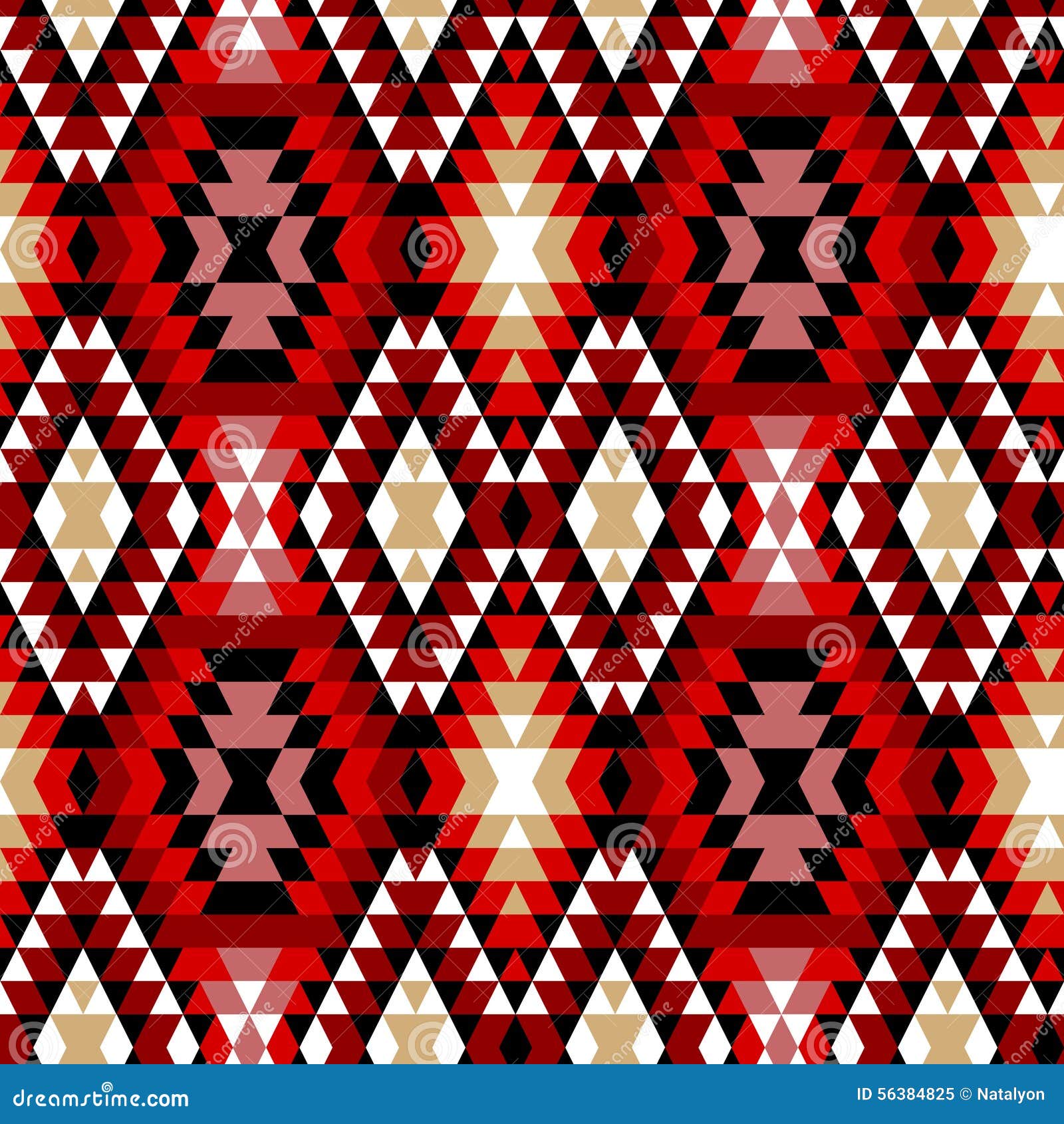 Red Aztec Pattern