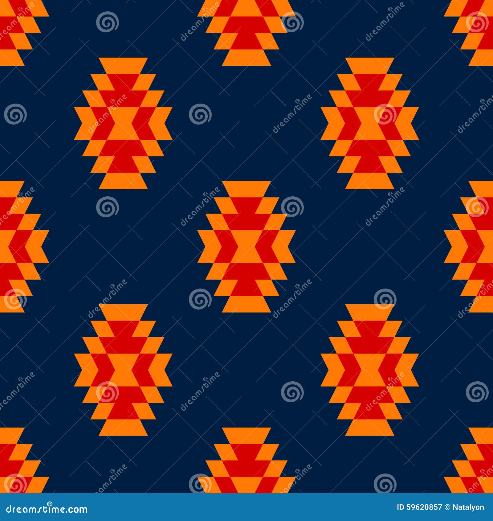 Aztec Ornament. Aztec Symbol. Traditional Statue. Brick Color Scheme ...