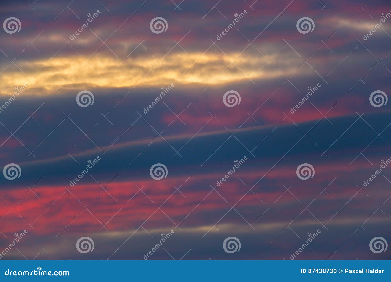 Colorful Red and Yellow Sky after Sunset Stock Photo - Image of morning ...