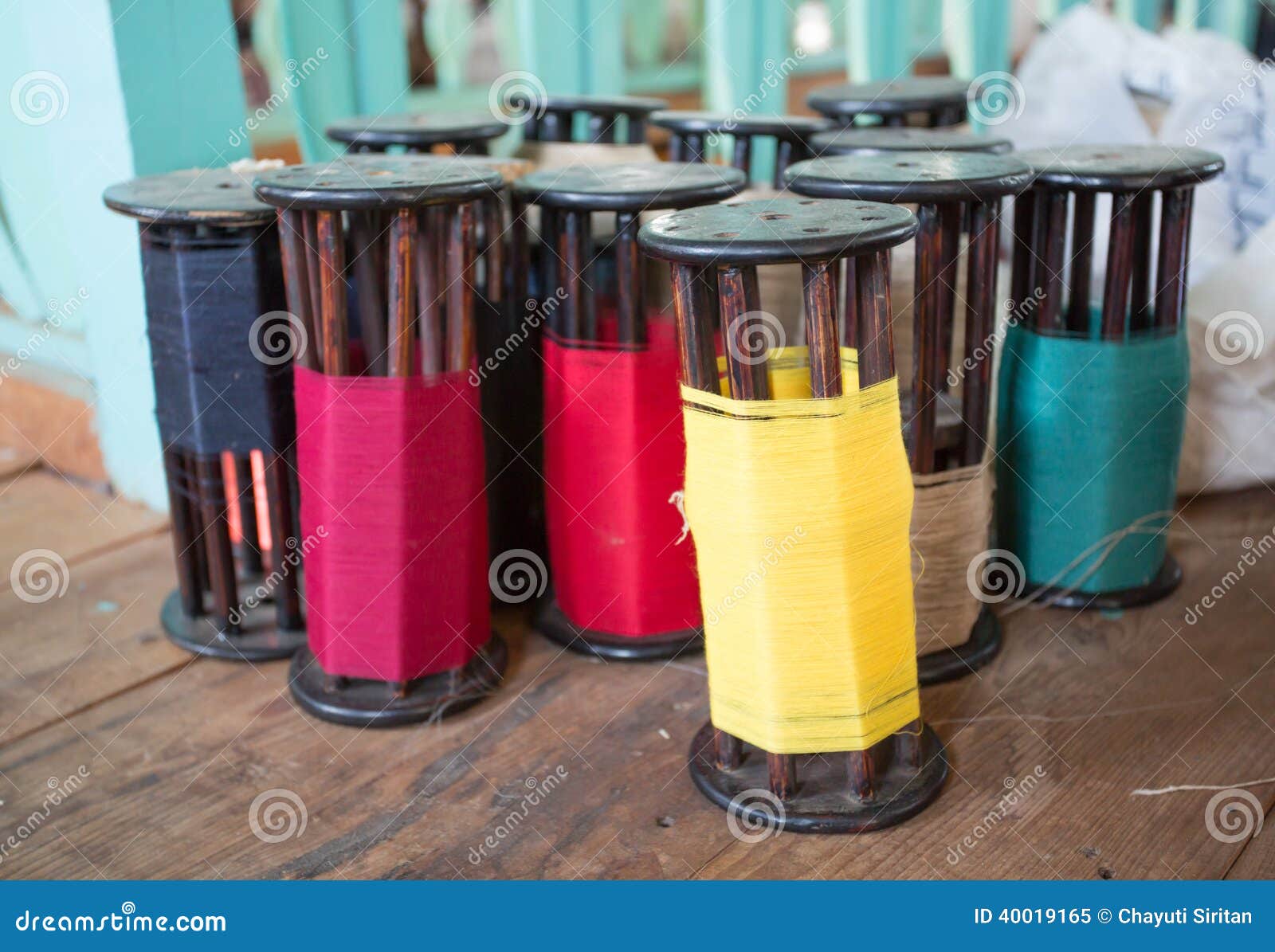 Colorful reels stock image. Image of embroidery, color - 40019165