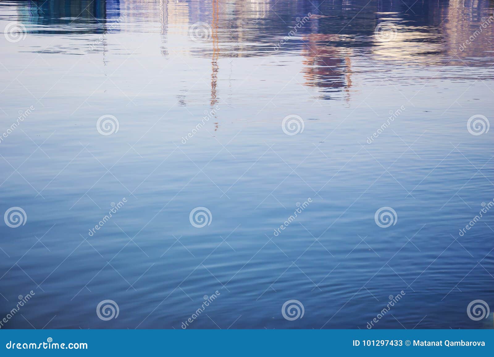 Reflection of Buildings on the Water Stock Image - Image of clean ...