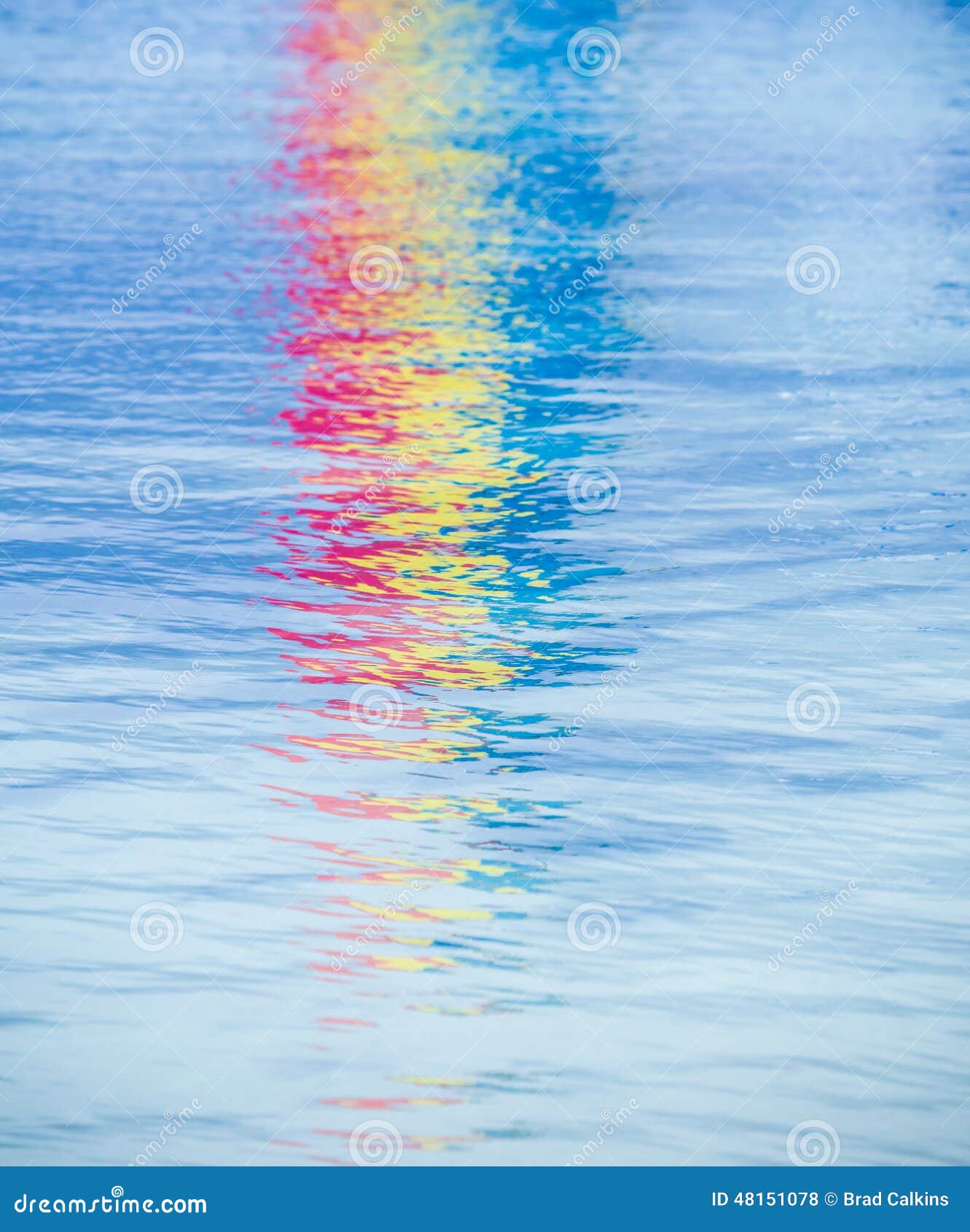 Colorful Reflection in Ocean Stock Photo - Image of sailboat, sailing ...