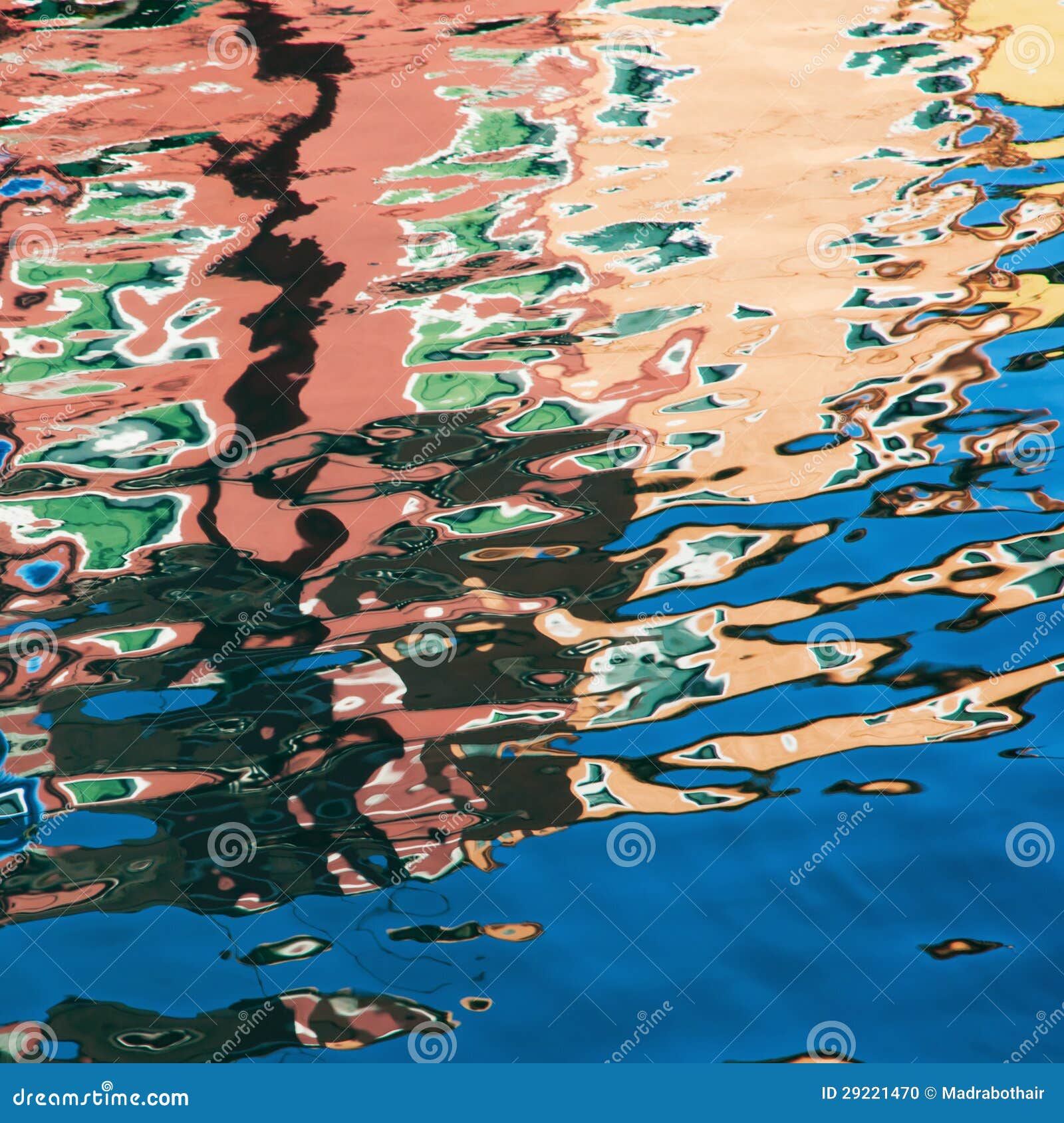 Colorful reflections stock photo. Image of blue, abstract - 29221470