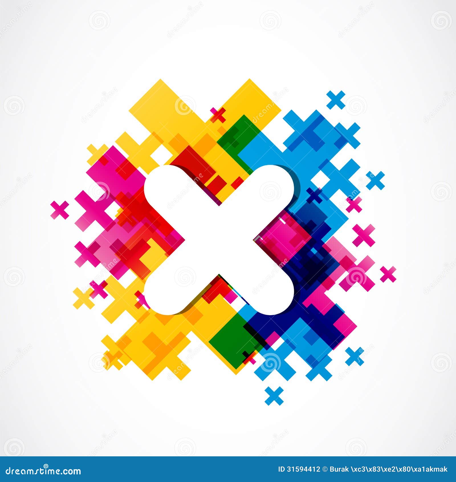 Colorful Rejected Cancelled Sign Stock Vector - Illustration of buffer ...