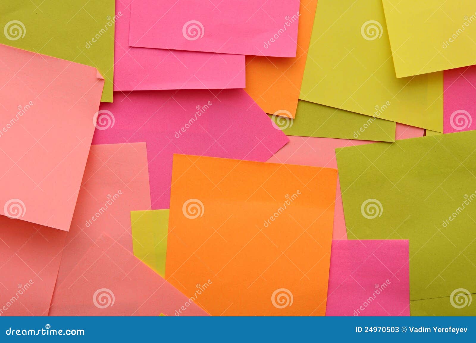 Colorful reminder notes stock image. Image of color, objects - 24970503
