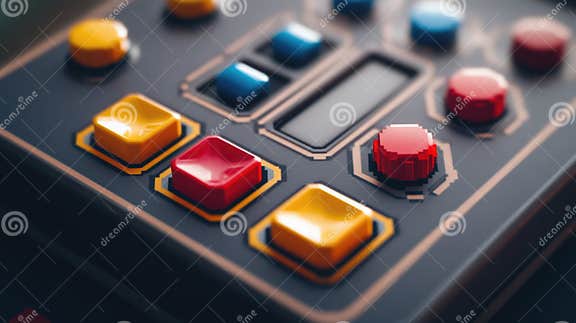Colorful Remote Control Keyboard Stock Image - Image of video, input ...