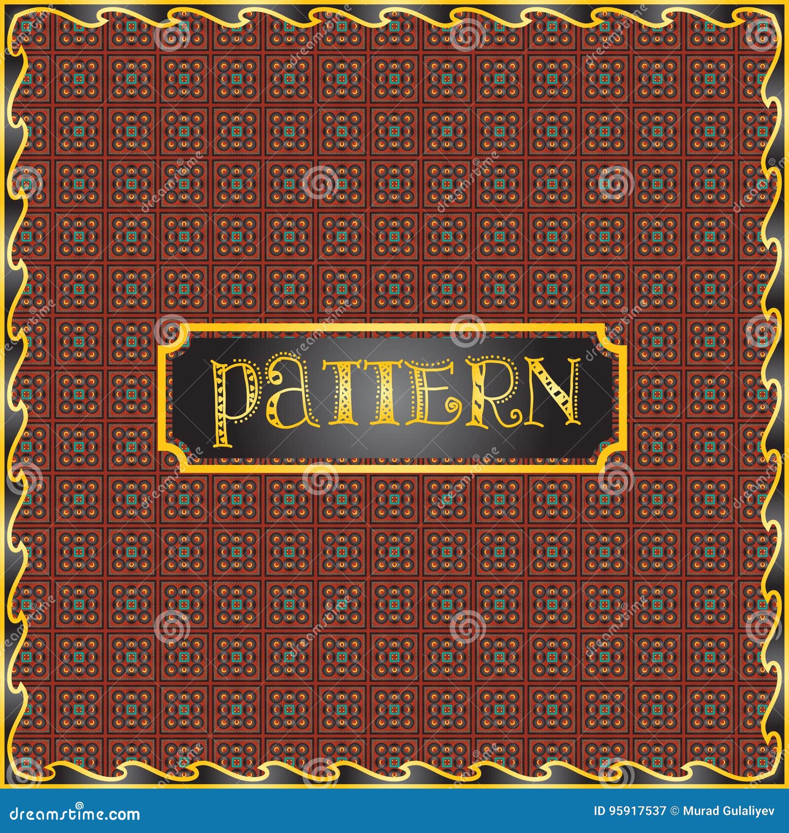 Colorful Repeatable Pattern Background Stock Illustration ...