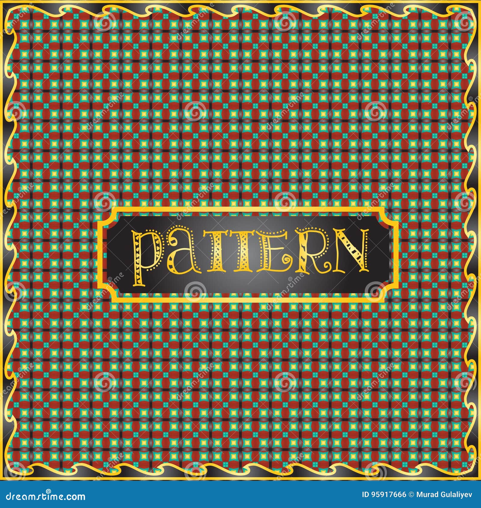 Colorful Repeatable Pattern Background Stock Illustration ...