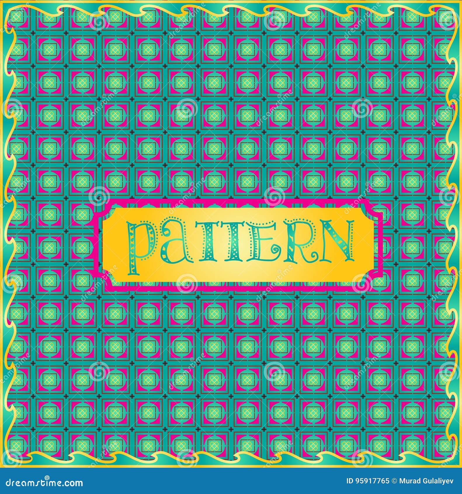 Colorful Repeatable Pattern Background Stock Illustration ...