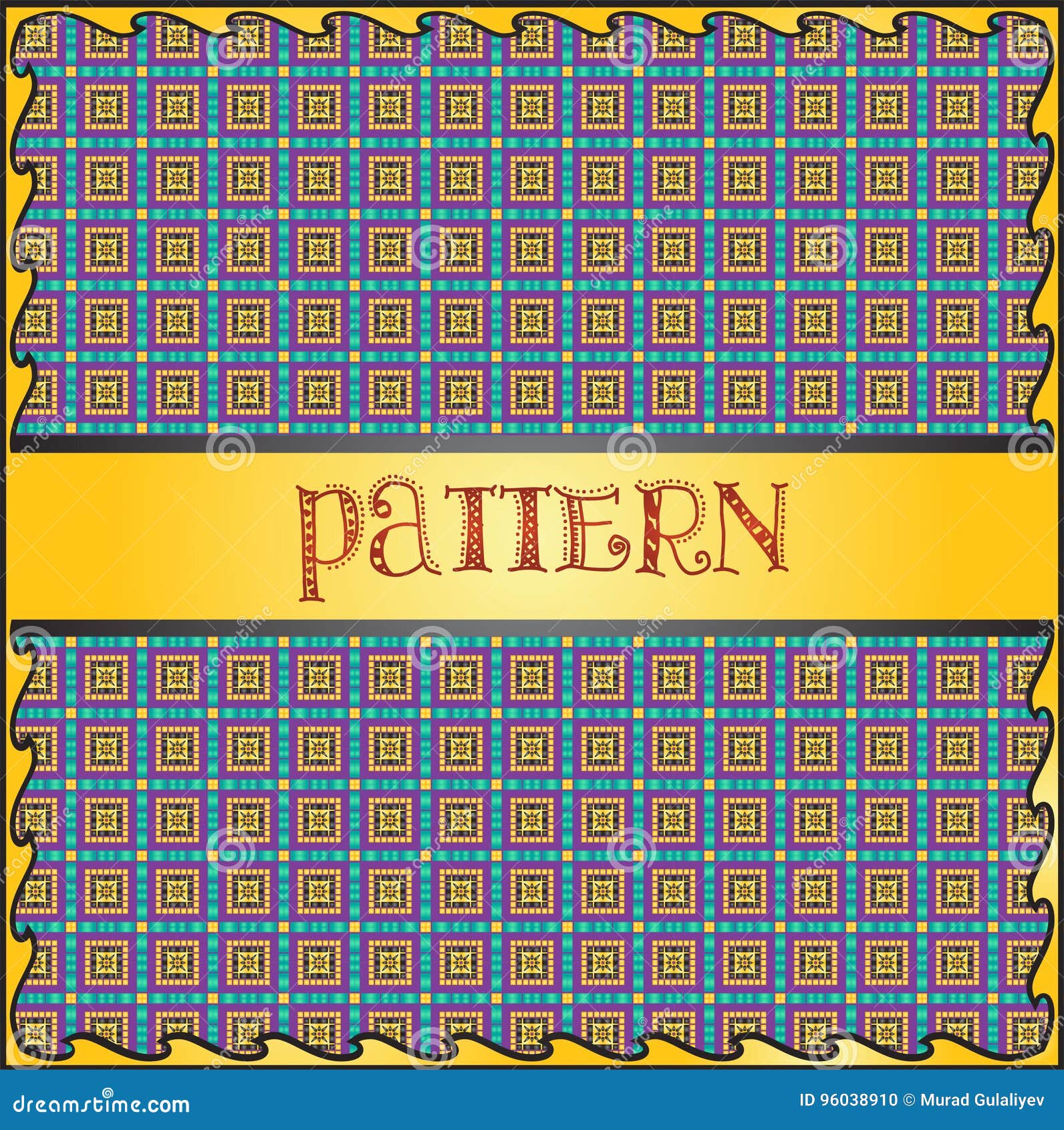 Colorful Repeatable Pattern Background Stock Illustration ...