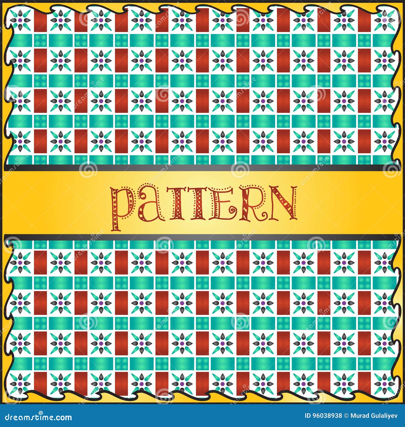 Colorful Repeatable Pattern Background Stock Illustration ...