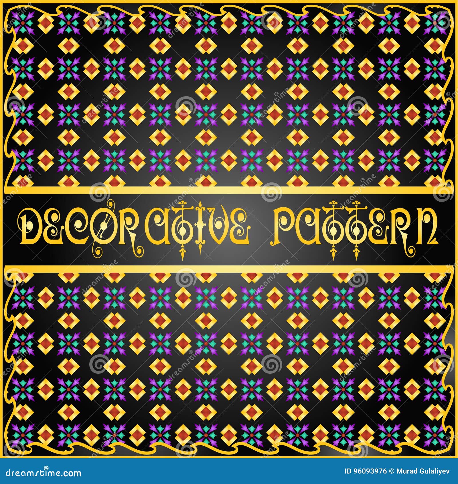 Colorful Repeatable Pattern Background Stock Illustration ...