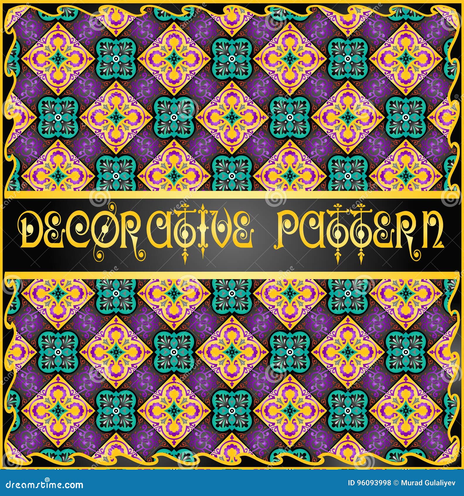 Colorful Repeatable Pattern Background Stock Illustration ...