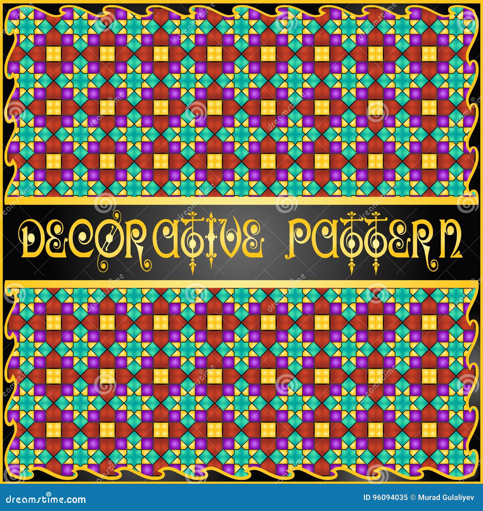 Colorful Repeatable Pattern Background Stock Illustration ...
