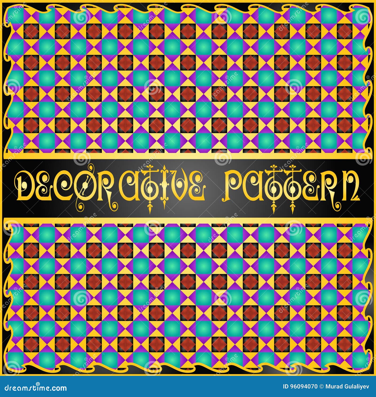 Colorful Repeatable Pattern Background Stock Illustration ...