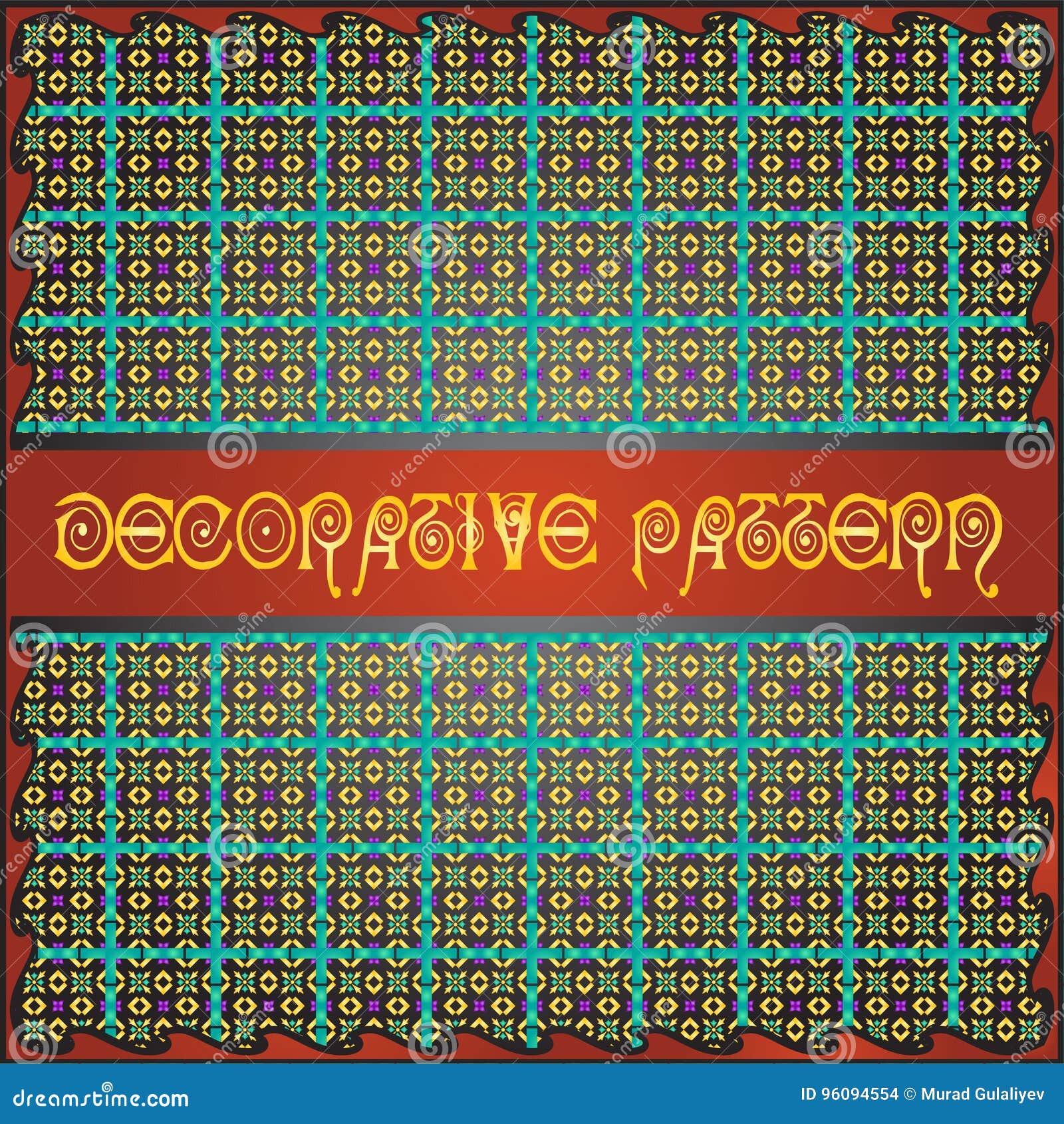 Colorful Repeatable Pattern Background Stock Illustration ...