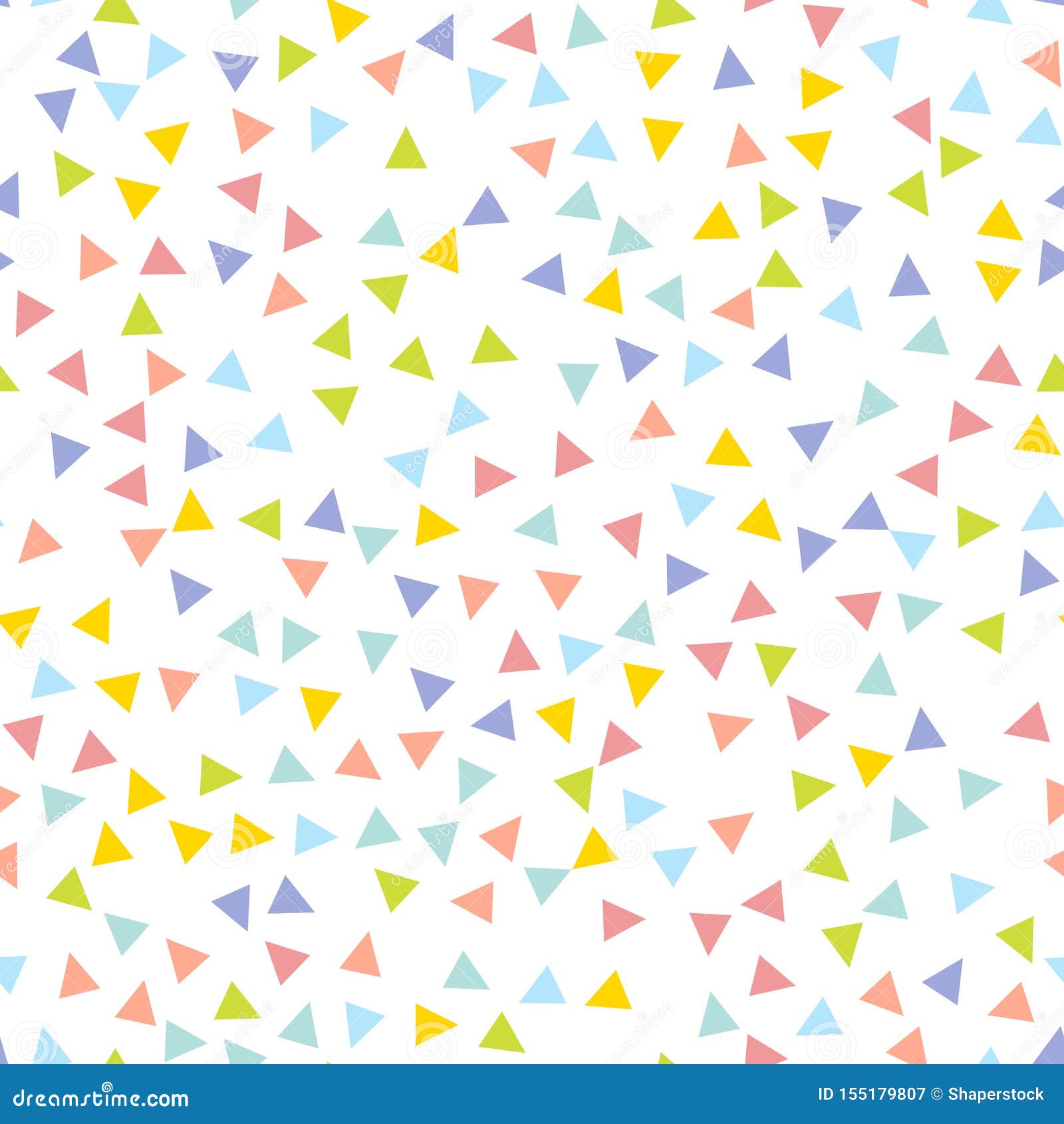 Colorful Repeating Triangle Confetti Background Pattern Vector Stock ...