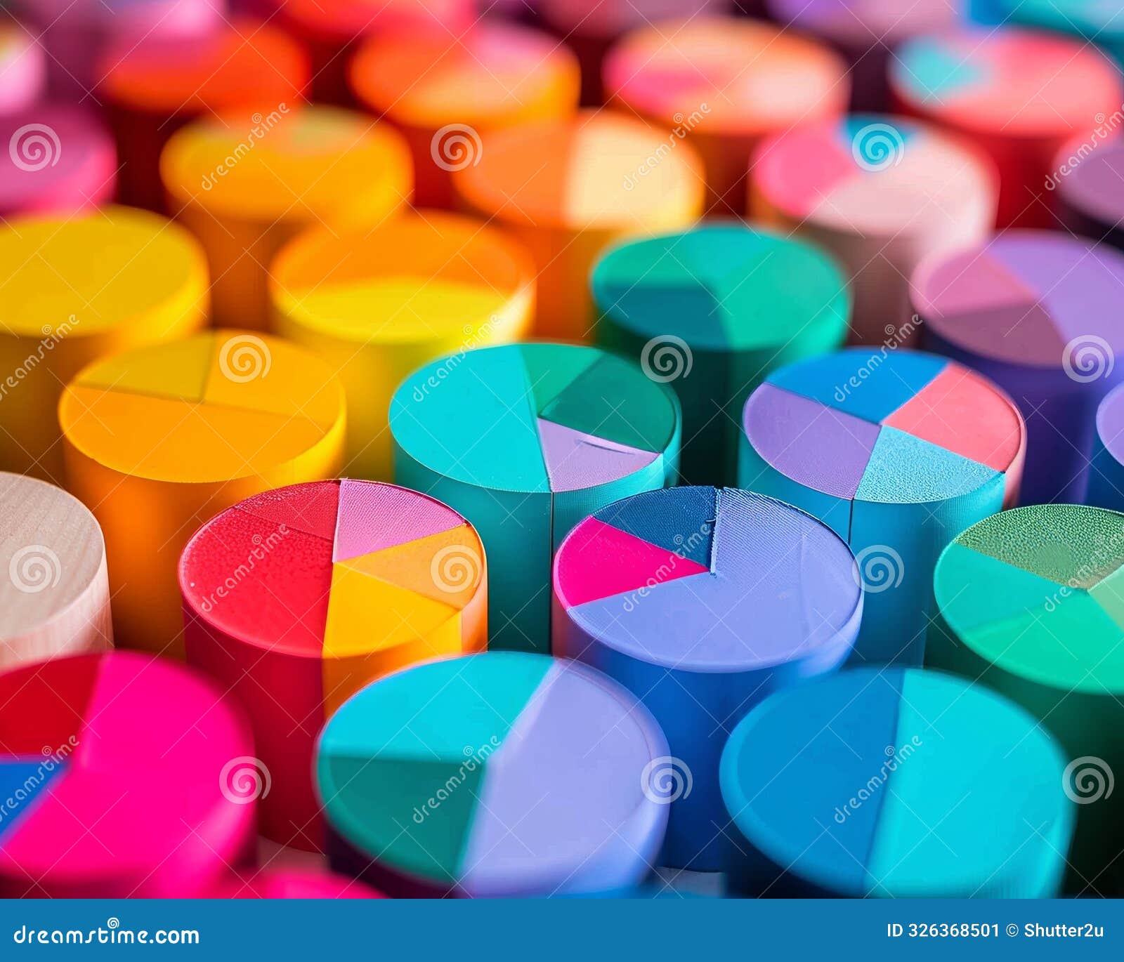 A Colorful Representation of Asset Allocation Models Stock Illustration ...