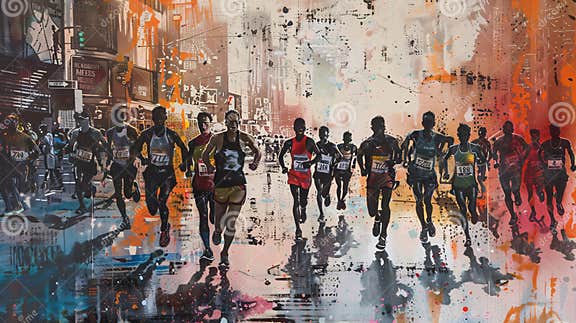 Colorful Representation of Different Types of Athletes Stock ...