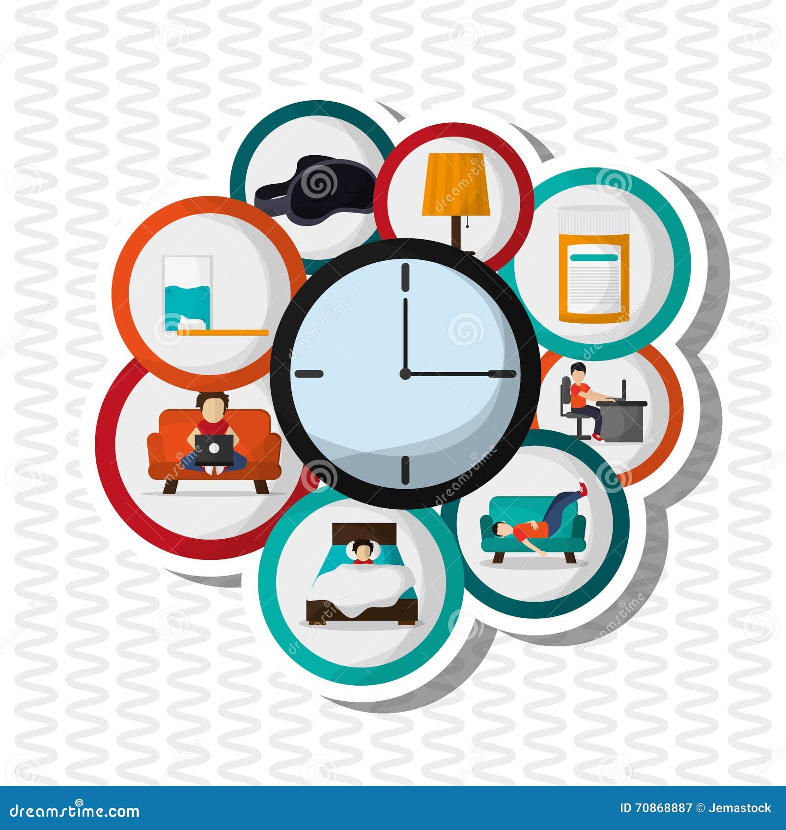 Colorful Resting Design, Vector Illustration Stock Illustration ...