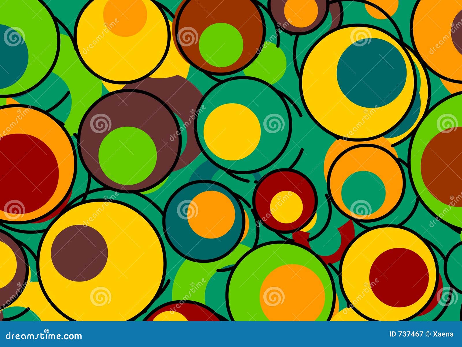 Colorful Retro Background stock illustration. Illustration of yellow ...